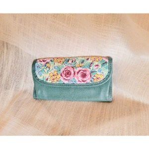 Avon | Bags | Vintage 995 Teal Floral Avon Wallet | Poshmark